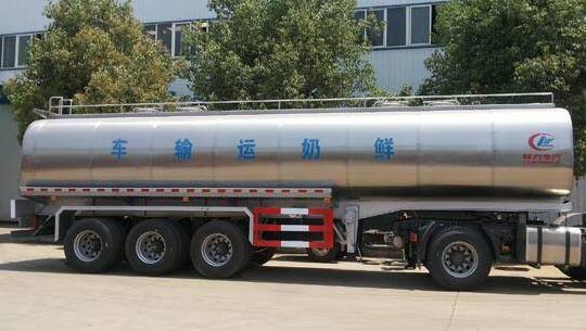 CLW 3 axles Stainless Steel Liquid Food Transport Semi Trailer 30,000 ...