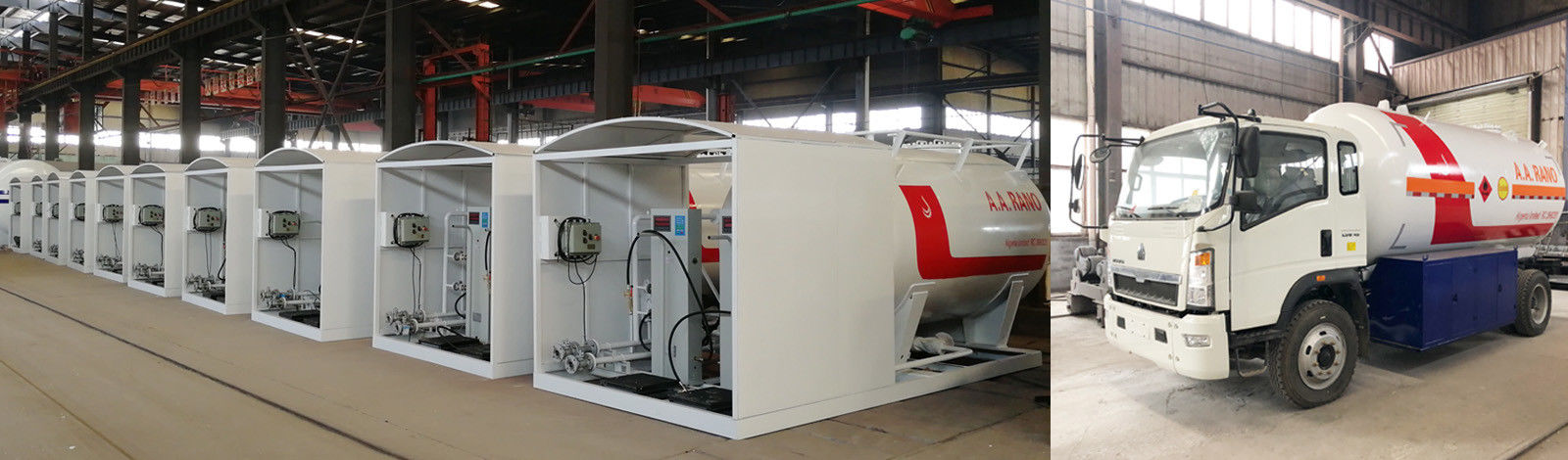 10000 liters 5 mt LPG Gas cylinders Filling Plant 5mt Completed Propane ...